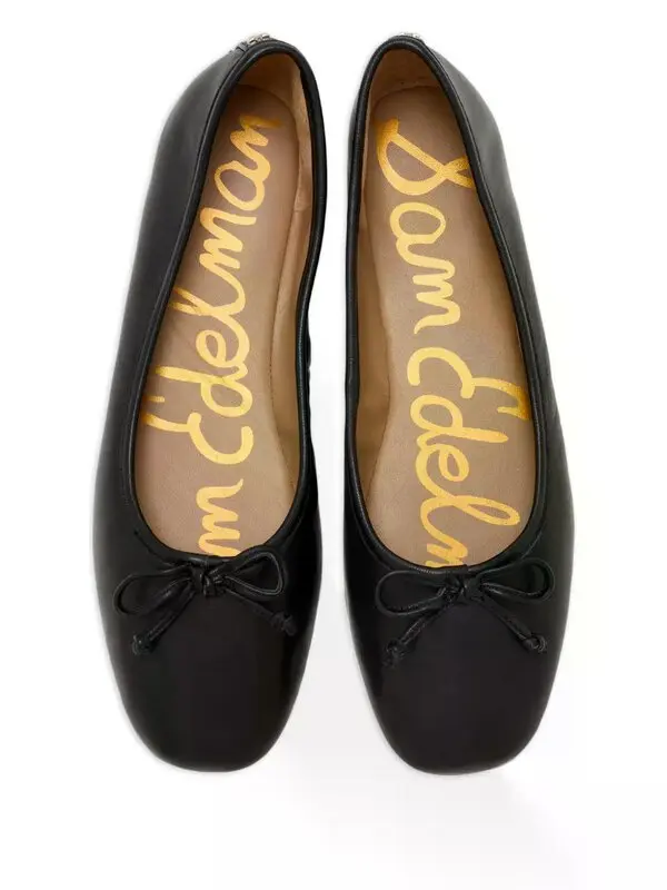 Sam Edelman Bow -detail Leather Ballet Flats