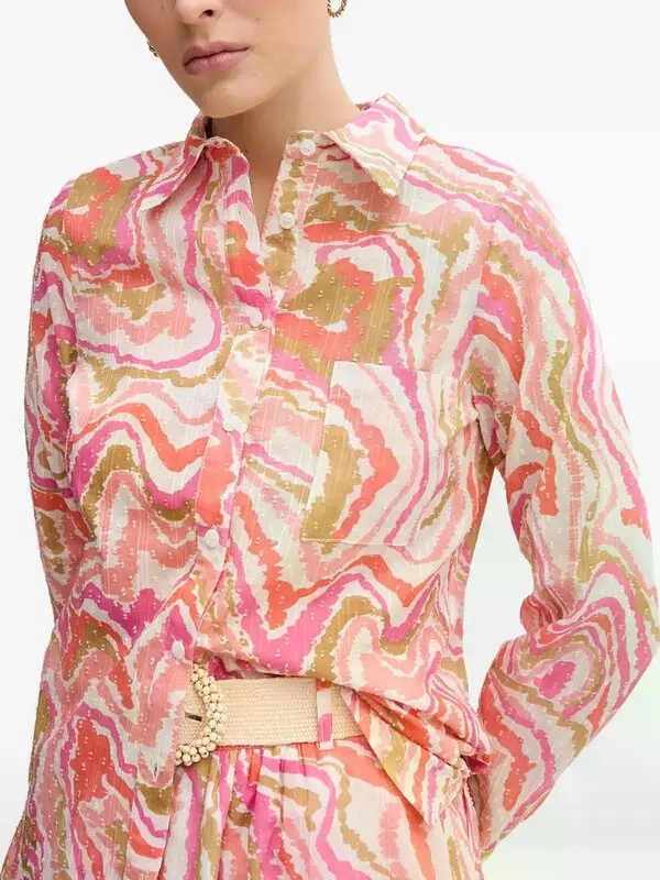 LA PETITE FRANÇAISE Patterned Buttoned Shirt