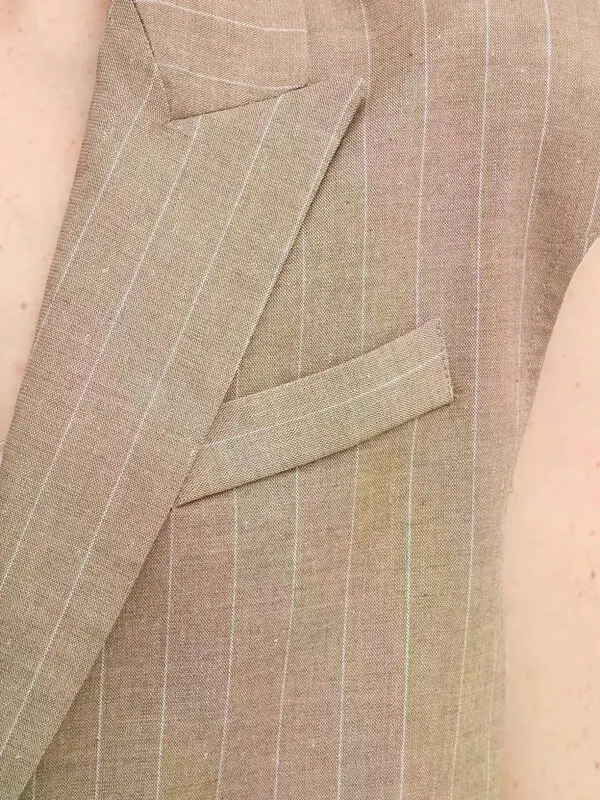 LA PETITE FRANÇAISE Valmy Pinstripe Waistcoat