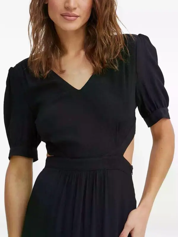LA PETITE FRANÇAISE Open-back Maxi Dress - Black