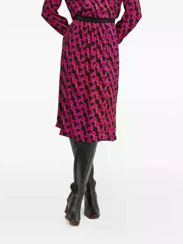 LA PETITE FRANÇAISE Jovial Printed Midi Skirt