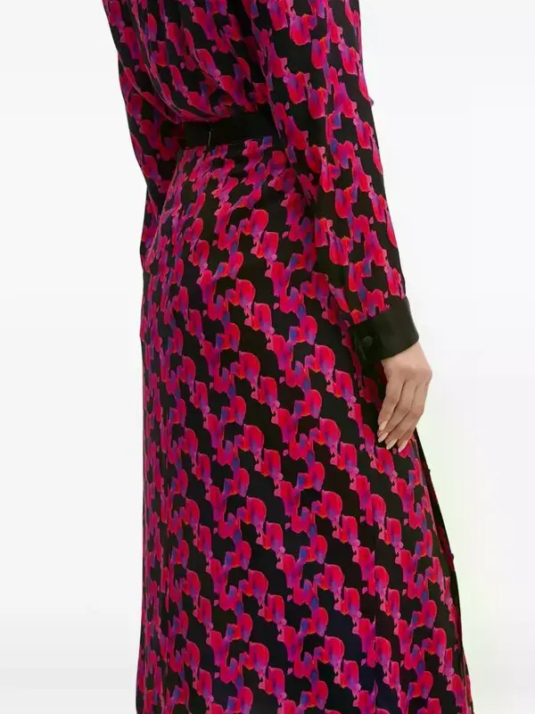 LA PETITE FRANÇAISE Jovial Printed Midi Skirt