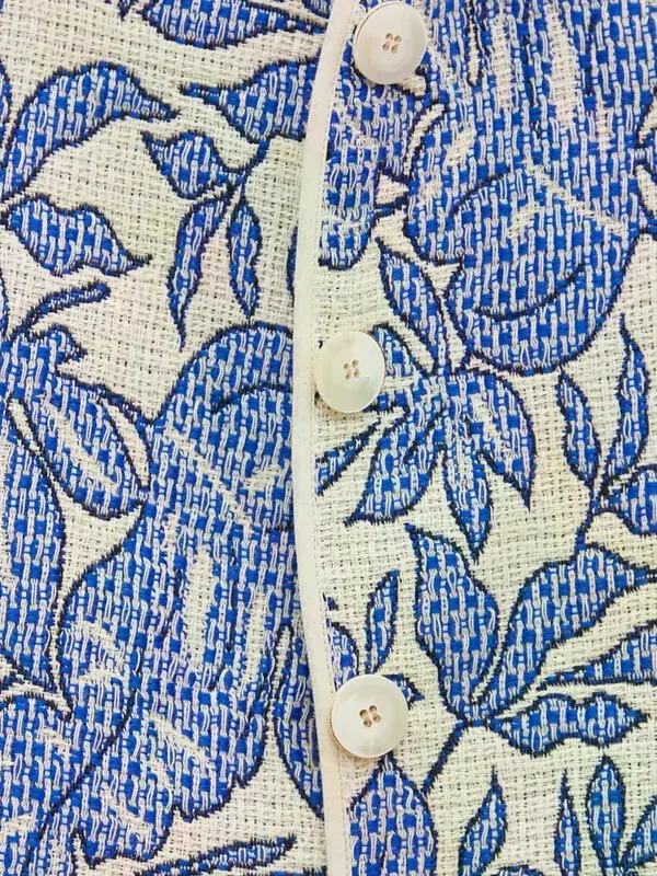 LA PETITE FRANÇAISE Floral Print Waistcoat