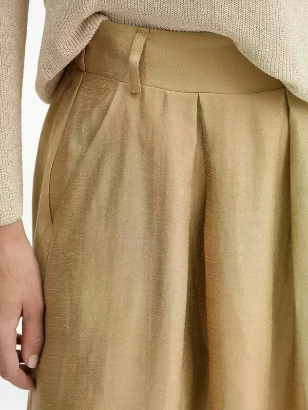 LA PETITE FRANÇAISE Josephine Pleated Midi Skirt