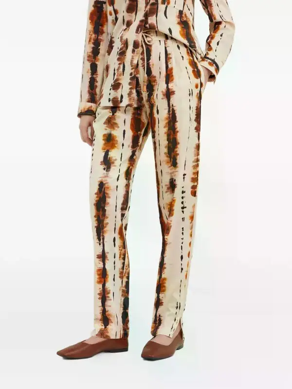 LA PETITE FRANÇAISE Tie-dye Drawstring Trousers