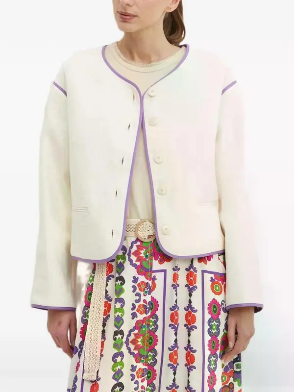 LA PETITE FRANÇAISE Voyage Contrast-trim Jacket