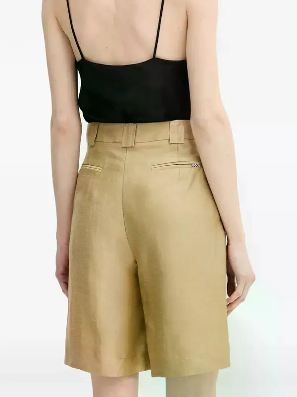 LA PETITE FRANÇAISE Pleated Tailored Shorts