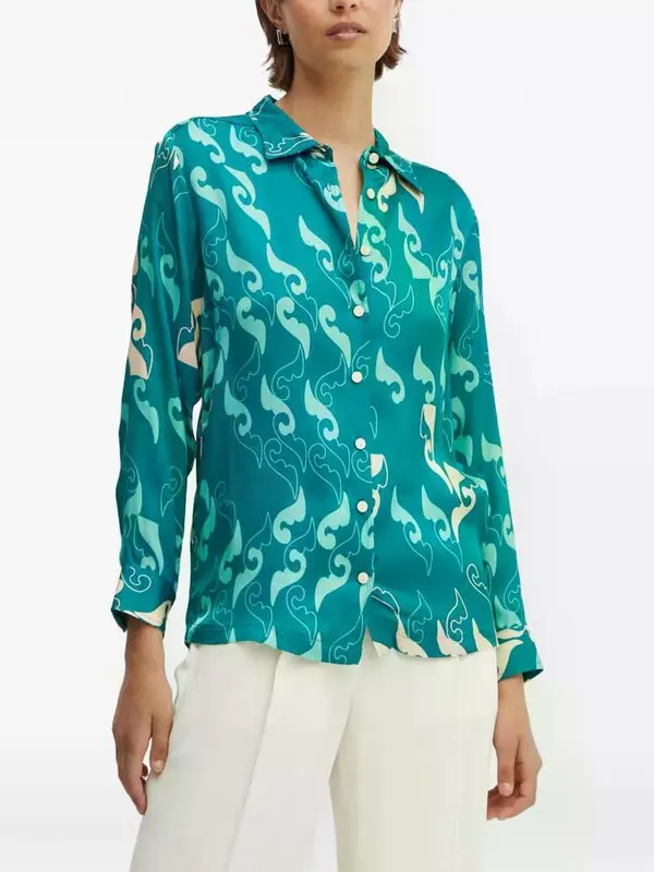 LA PETITE FRANÇAISE Patterned Chandelle Shirt