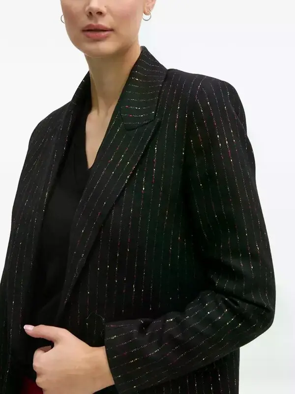 LA PETITE FRANÇAISE Striped Button Blazer