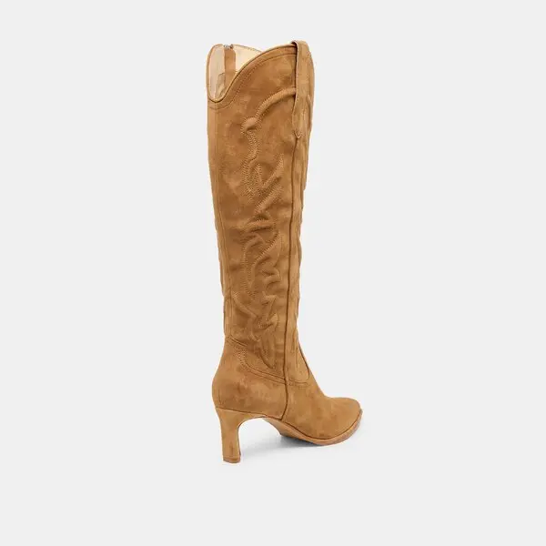 DOLCEVITA Alisa Knee High Boots - Lt Brown Suede
