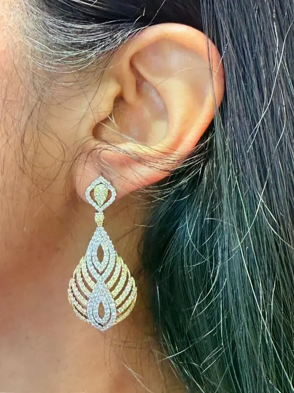 HYT JEWELRY Diamond Drop Earrings