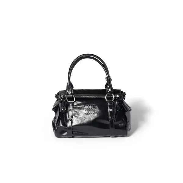 Miu Miu Shiny Leather Top-handle Bag
