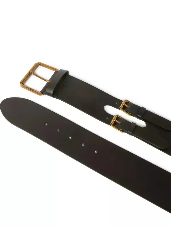 Pinko Buckle Leather Belt - Brown