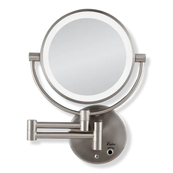 ZADRO Cordless Led Lighted Wall Mounted Makeup Mirror 10x/1x 10x/1x Magnification - One-color