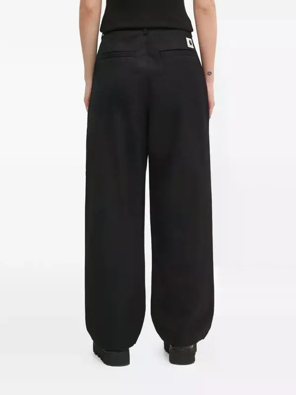 Carhartt Work In Progress Logo-patch Trousers - Black