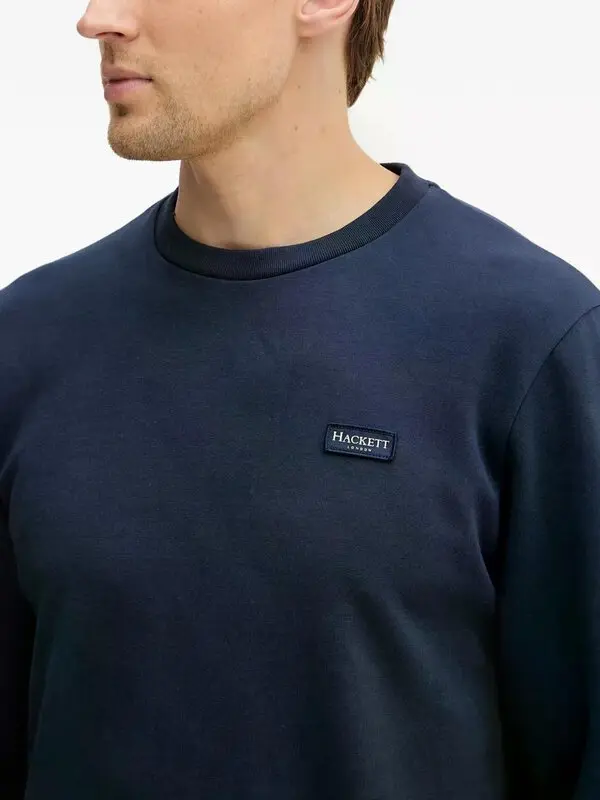 HACKETT Logo-patch Sweatshirt - Blue