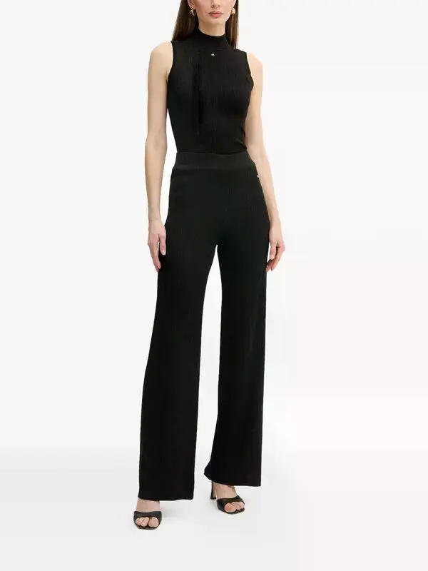 Armani Exchange Ribbed Flared Trousers