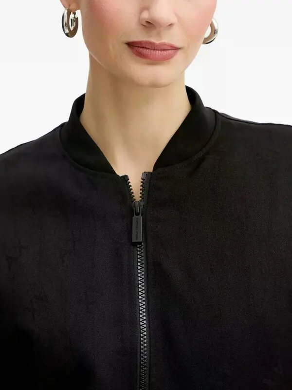 Armani Exchange Ruffled Bomber Jacket