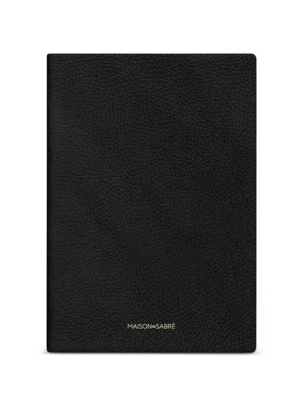 MAISON DE SABRE Leather Notebook - Black