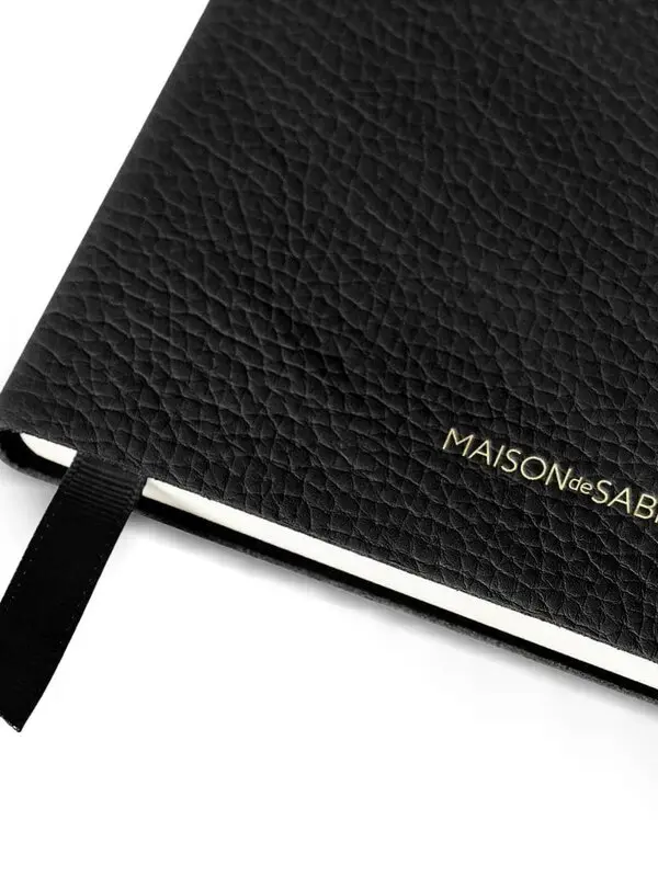 MAISON DE SABRE Leather Notebook - Black
