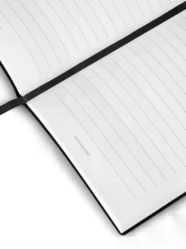 MAISON DE SABRE Leather Notebook - Black