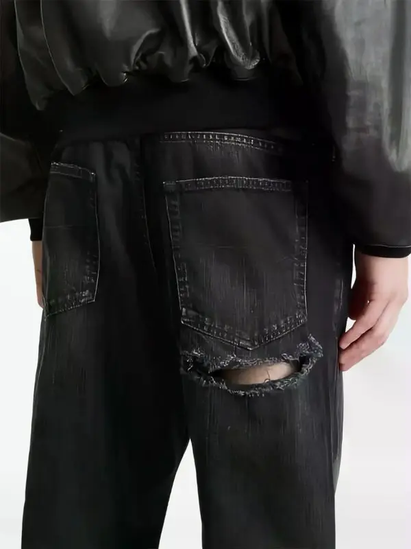 Balenciaga Distressed Wide-leg Jeans