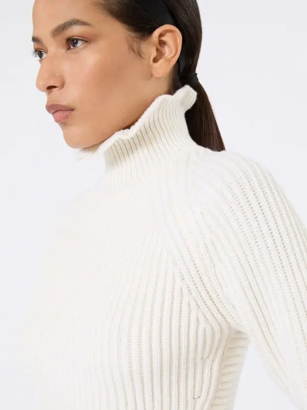 Max Mara Cotton Cordonnet Cropped Jumper