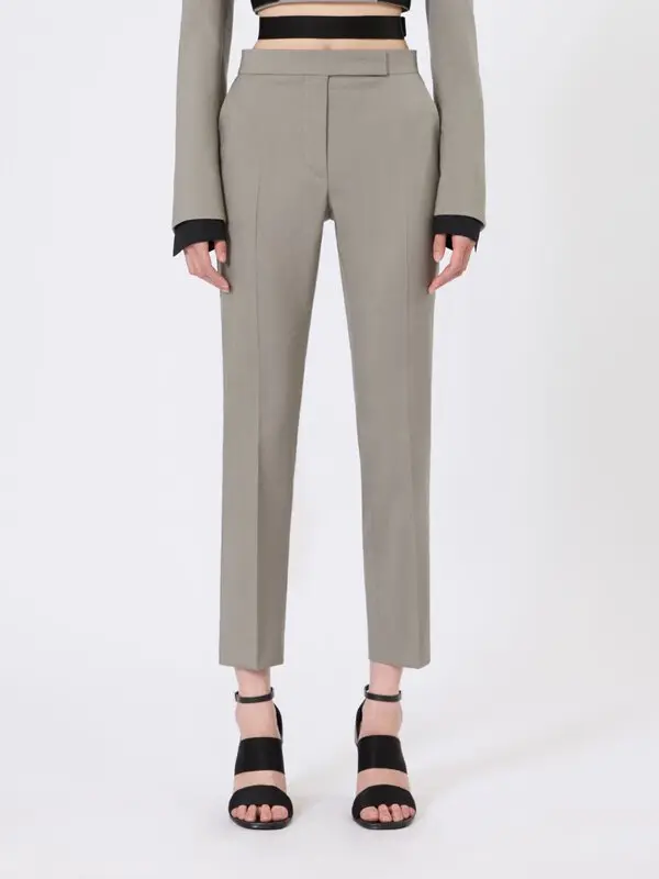 Max Mara Slim-fit Wool, Mohair, And Silk Trousers