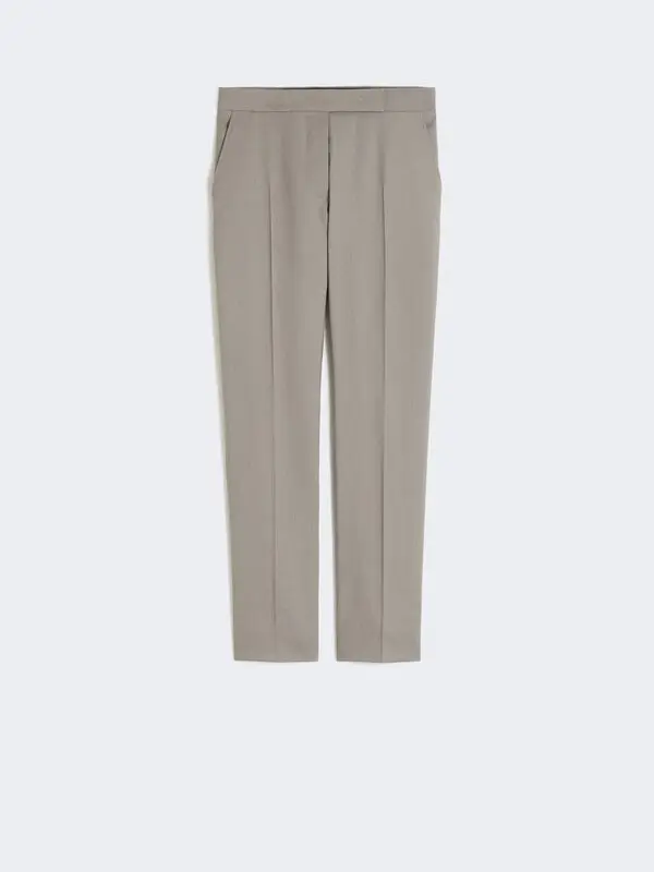 Max Mara Slim-fit Wool, Mohair, And Silk Trousers