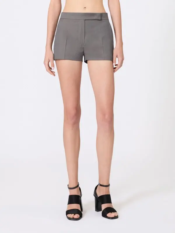Max Mara Tailored Gabardine Wool Shorts