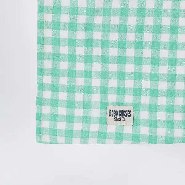 BOBO CHOSES Set Of Two Check-pattern Washcloths With Radishes