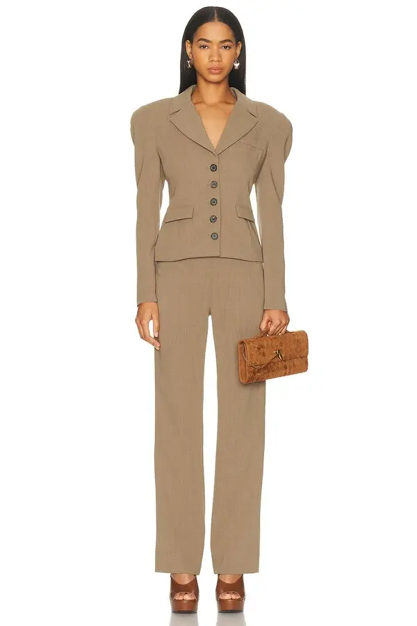 Magda Butrym Tailored Blazer - Beige