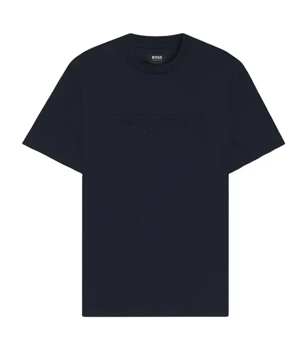 BOSS X Aston Martin Embroidered T-shirt - Blue