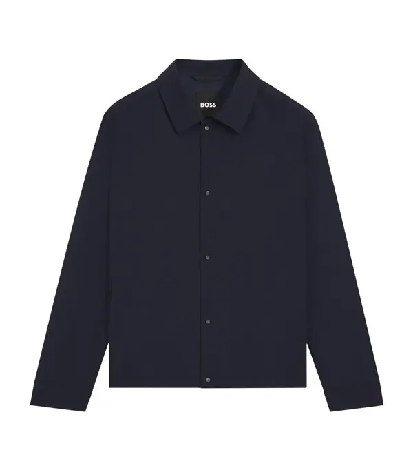 BOSS Wool-blend Relaxed Overshirt
