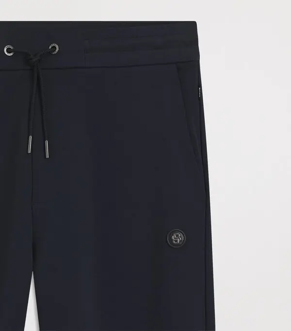 BOSS Cotton-blend Straight Sweatpants - Blue