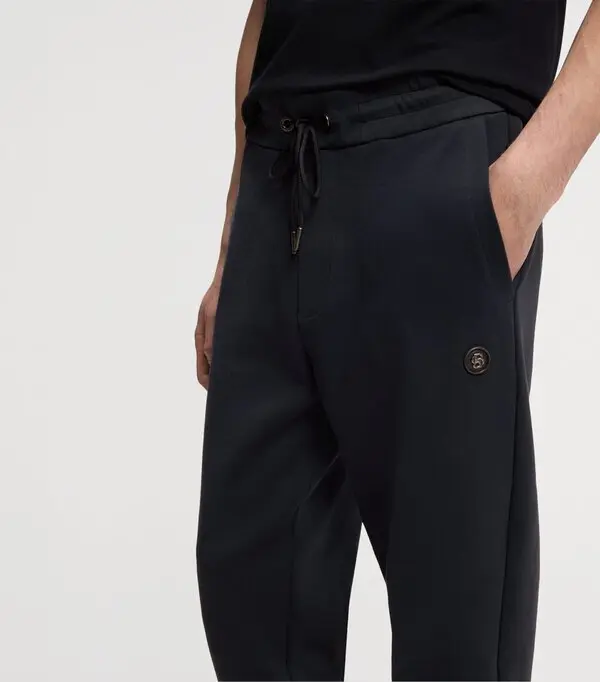 BOSS Cotton-blend Straight Sweatpants - Blue