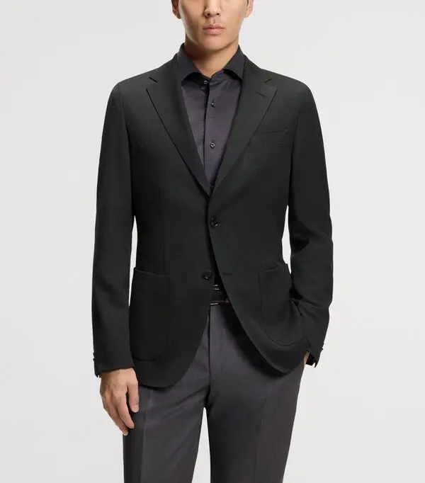 BOSS Wool-silk Slim Fit Blazer