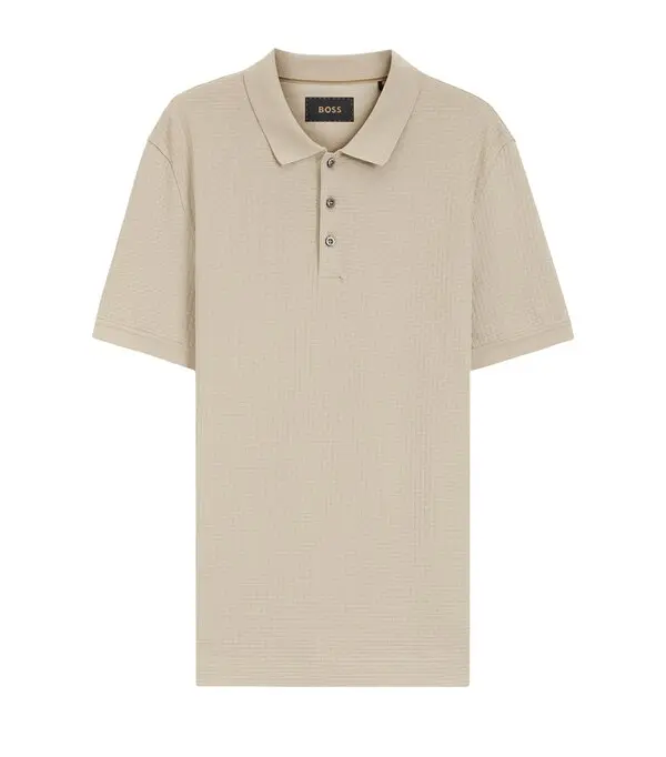 BOSS Cotton Polo Shirt - Beige