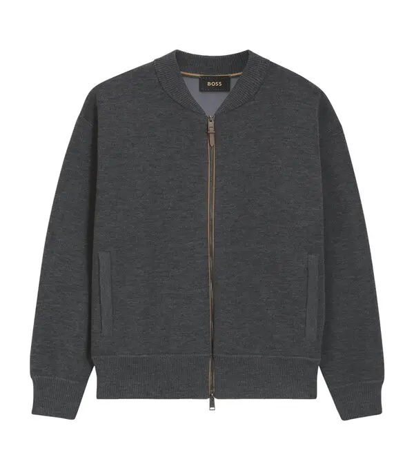 BOSS Wool-blend Bomber Jacket