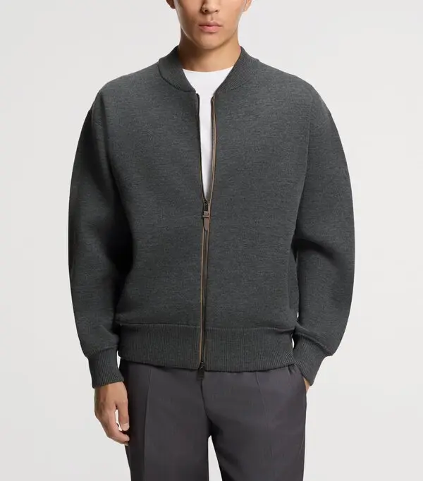 BOSS Wool-blend Bomber Jacket
