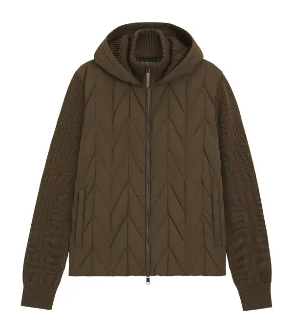 BOSS Wool Down-filled Quilted Jacket