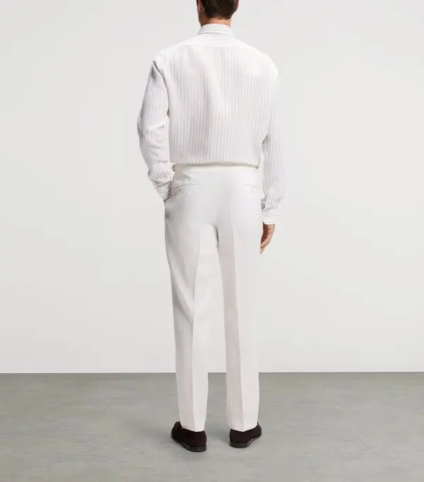 BOSS Linen Stripe Shirt
