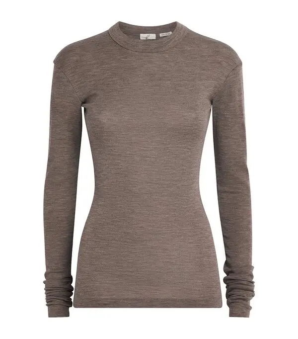 Bite Studios Merino Wool Long-sleeve T-shirt - Brown