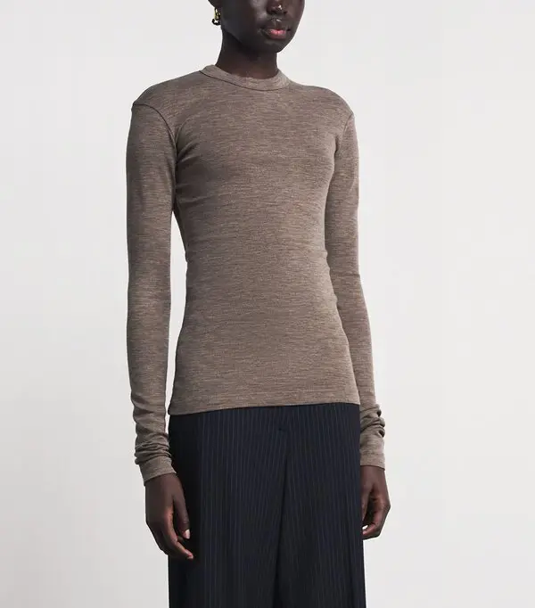 Bite Studios Merino Wool Long-sleeve T-shirt - Brown
