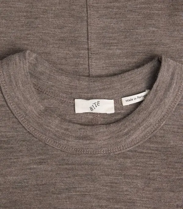 Bite Studios Merino Wool Long-sleeve T-shirt - Brown