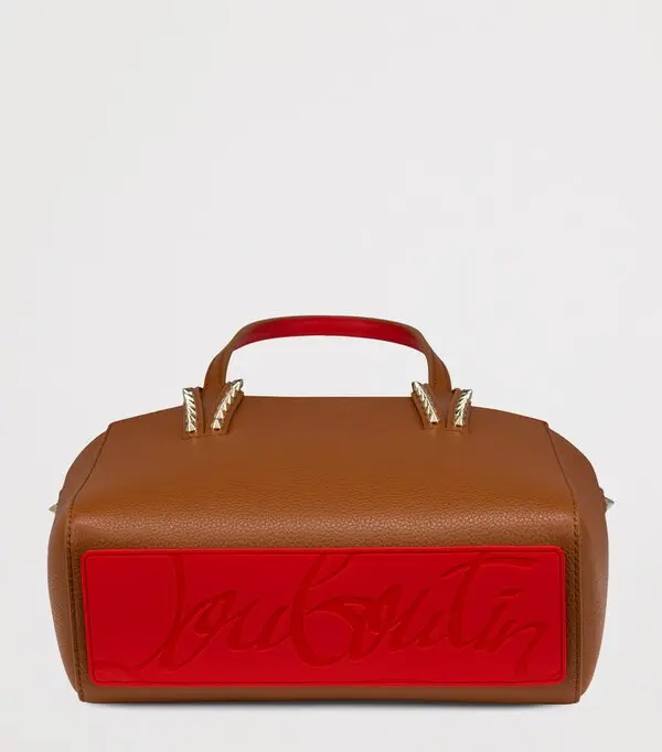 CHRISTIAN LOUBOUTIN Cabata Mini Calfskin Tote Bag - Brown