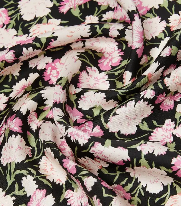 Max Mara Silk Floral Scarf - Pink