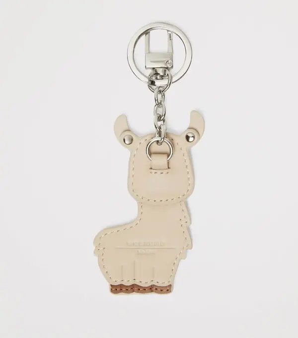 Max Mara Leather Llama Keyring
