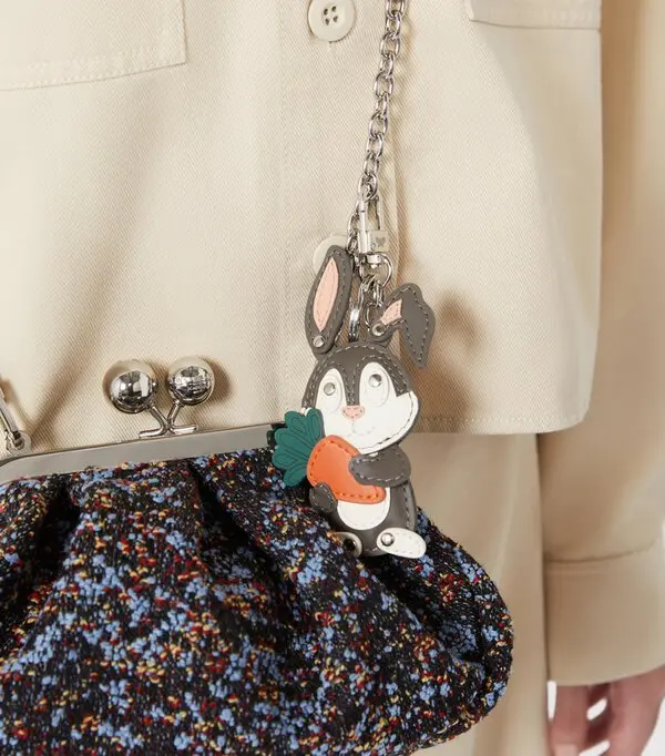 Max Mara Leather Bunny Keyring