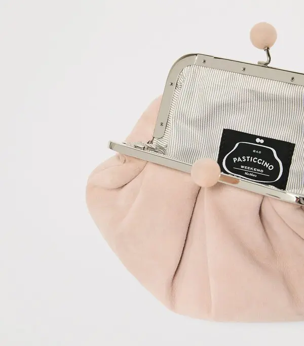 Max Mara Suede Pasticcino Clutch - Pink